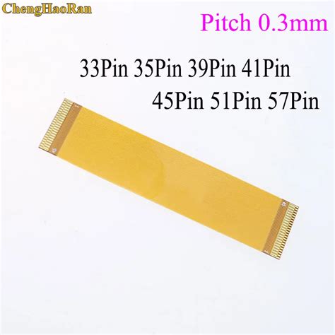 ChengHaoRan 1pcs Forward Direction 33 35 39 41 45 Pin FFC FPC Flexible Flat Cable Pitch
