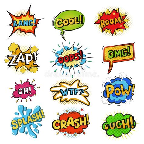 Comics Page Comic Book Grid Frame Funny Oops Bam Smack Text Speech