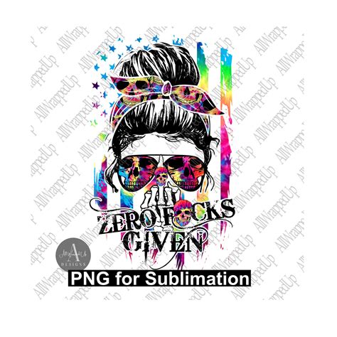 Zero Fcks Given Sublimationdigital Downloadpng Etsy