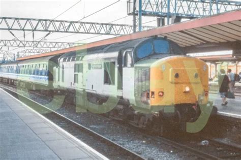 Uk Diesel Train Railway Photograph Of Class 37 Loco 37417 Rm37 1257 £1