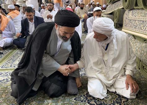 تصاویر حضور سرپرست حجاج ایرانی در مسجد النبی تسنیم