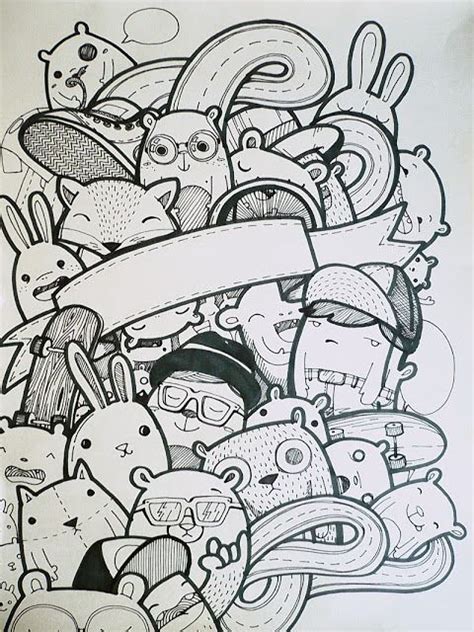 DUSHKY Arte Garabateado Ilustraciones Bocetos