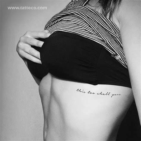 This Too Shall Pass Temporary Tattoo Set Of 3 This Too Shall Pass