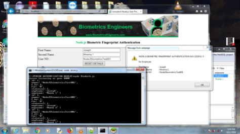 Nodejs Biometric Authentication Joseph Mwema Biometrics Engineer