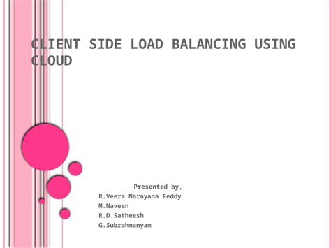 Pptx Client Side Load Balancing Using Cloud Dokumentips