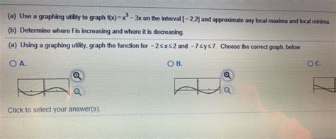 solved a use a graphing utility to graph f x x 3x on the