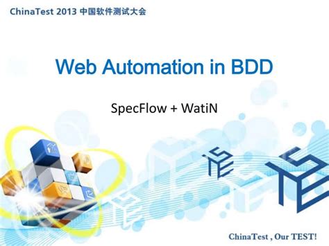 Web Automation In Bdd Pptx Web Development Internet