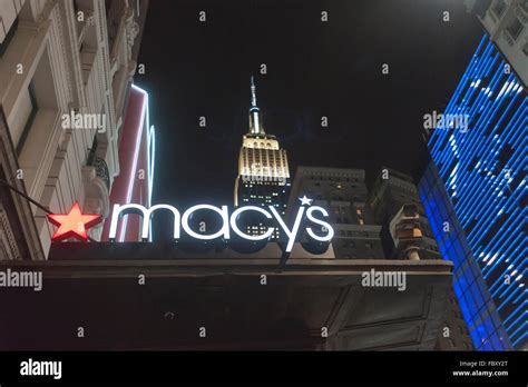 The Macys Herald Square Flagship Department Store In New York On