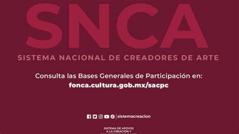 Convocatoria De Ingreso Al Sistema Nacional De Creadores De Arte