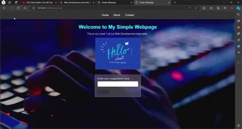 Kedar Durugade On Linkedin Webdevelopment Internship Cognifyz Cognifyztech