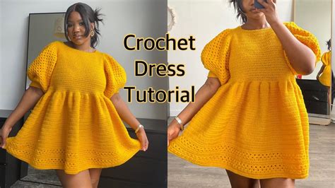 Crochet Dress Tutorial Must Have In Your Fall Summer Wardrobe 🌻💛