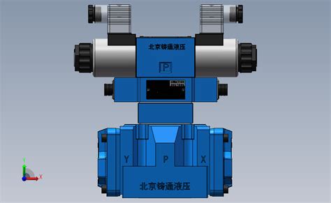 4weh10 S D1 电液换向阀 Solidworks 2012 模型图纸下载 懒石网