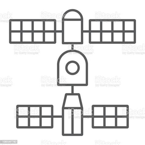 衛星細線圖示 空間和科學 連接子號 向量圖形 在白色背景的線性圖案向量圖形及更多10號圖片 10號 互聯網 便攜式資訊設備 Istock