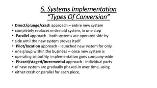 System Development Life Cycle And Implementation Of IS PPTX