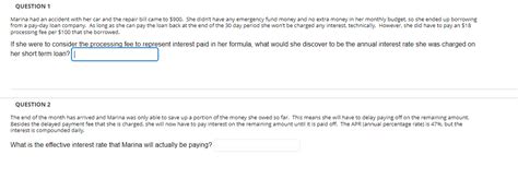 Solved Processing Fee Per 100 That She Borrowed If She Chegg Com