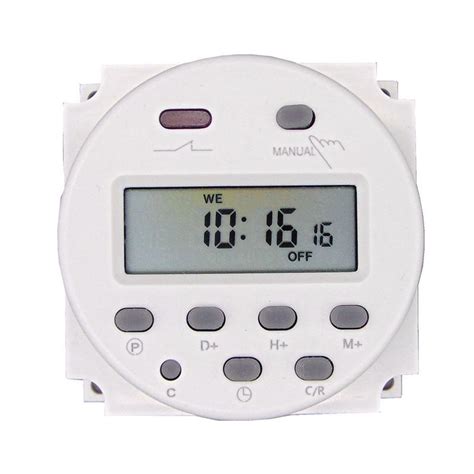 qeeshow 7 days timer switch 12v 220v cn101a time relay programmable