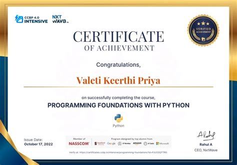 Pythonprogramming Ccbp Nxtwave Pythonprogramming Keerthi Priya
