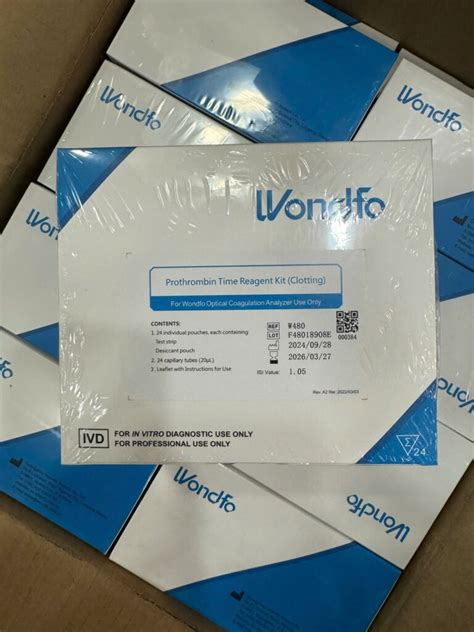 Bộ Thuốc Thử Prothrombin Time Reagent Kit Clotting Wondfo Dùng Cho Máy đông Máu Ocg 102