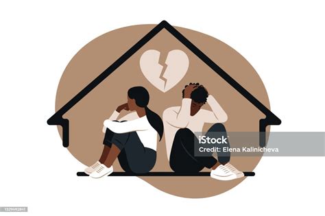 아프리카 남자와 싸움을 여자 남편과 아내 사이의 갈등 다시 앉아 두 문자 불일치 관계 문제 이혼의 개념 가족에 대한 오해 남자에