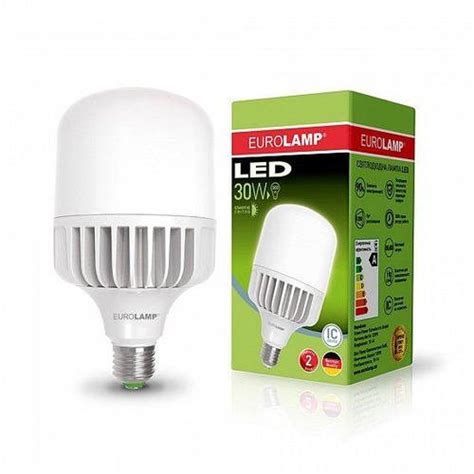 Светодиодная Eurolamp Led Лампа высокомощная 30w E27 6500k Id 505877653 цена 386 88