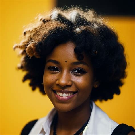 Premium Ai Image Portrait African Woman