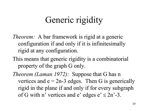 Rigidity And Tensegrity By Connelly Ppt Physics Science