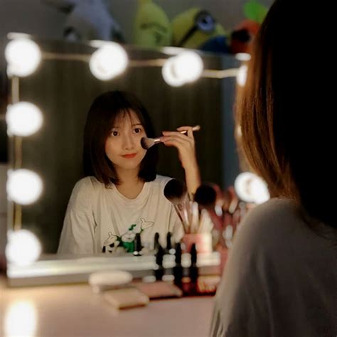 6 10 Led หลอดไฟฮอลลีวูด กระจกแต่งหน้า หลอดไฟหรี่แสงได้ 3 โหมด Usb ปลั๊กโคมไฟชุดสตริงโต๊ะ