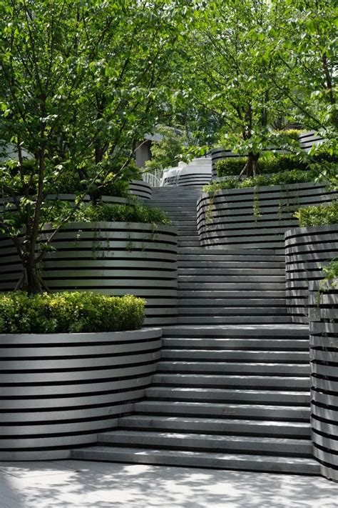 湖畔的艺术之城 山水标识的合奏 重庆 万华麓悦江城麓溪半岛 Landscape stairs Urban landscape