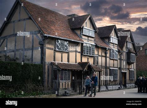 Birthplace And Home Of William Shakespeare Born April 23rd 1564 Stock