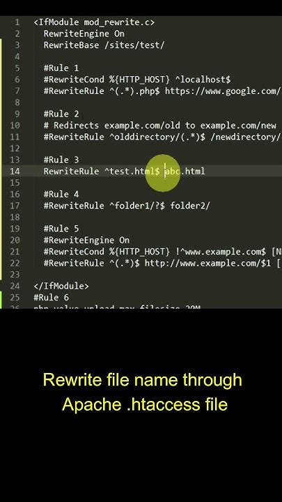 Redirect Rewrite One File To Another File Using Htaccess Apache Php Youtube