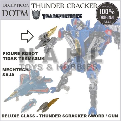 Jual Transformers Decepticon Dotm Deluxe Class Thundercracker Sword