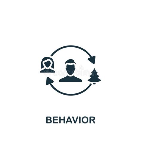 Behavior Icon Monochrome Simple Sign From Core Values Collection Stock Vector Illustration Of