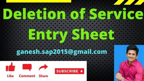 How To Delete Service Entry Sheet In Sap Sap Mm Real Time Interview