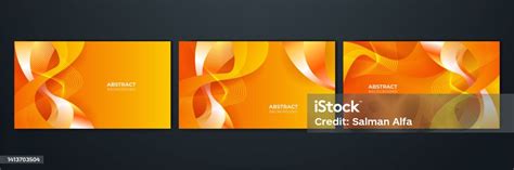 현대 오렌지 노란색 추상 배경 종이 빛나고 프리젠 테이션 디자인을위한 레이어 요소 벡터 비즈니스 기업 기관 파티 축제 세미나 및 회담을위한 소송 0명에 대한 스톡 벡터 아트