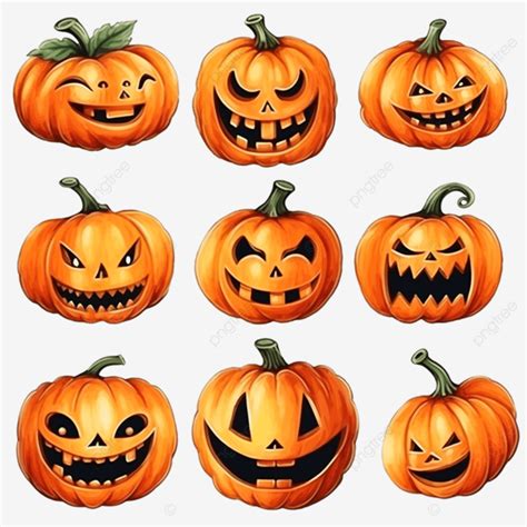 손으로 그린 할로윈 호박의 패턴 끔찍한 미소 호박 패턴 원활한 벽지 패브릭 패턴 Png 일러스트 및 이미지 에 대한 무료 다운로드 Pngtree