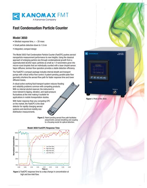 Fast Condensation Particle Counter Model Brochures