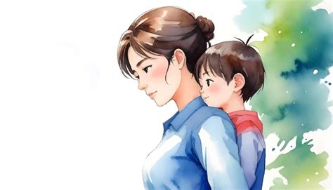Premium Photo Hand Drawn Cartoon Mothers Day Illustration