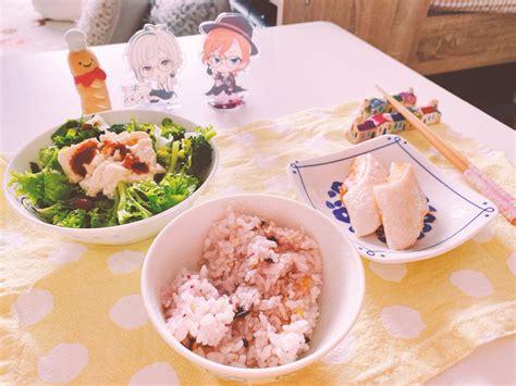 すぐる現在リプが表示機能してません on Twitter 昼ごはんわさび菜が安かったから豆腐と海藻と混ぜてチョレギ風サラダにしてみた