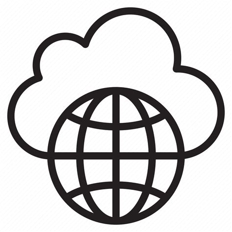 Global Cloud Online Computer Network Server Icon Download On Iconfinder