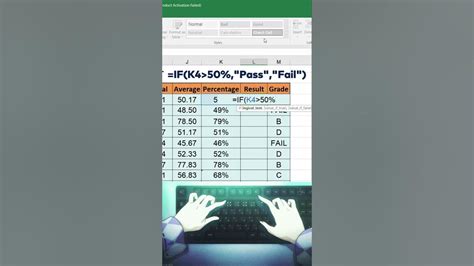 result pass fail in excel if use in excel youtube