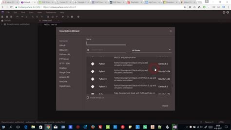 Codeanywhere Create Container Voor Testen Php Scripts Youtube