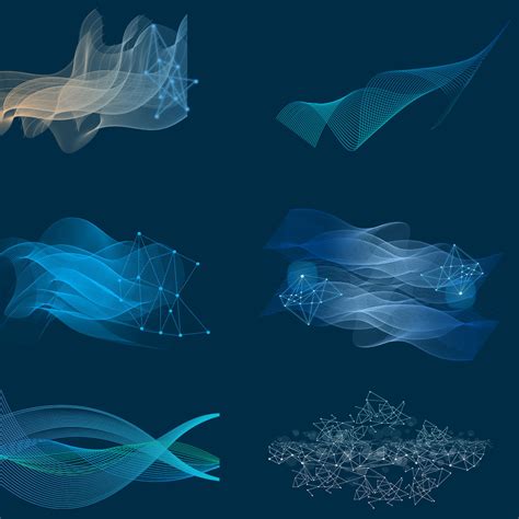 Technology Dot Line Decorative Pattern Design Vector
