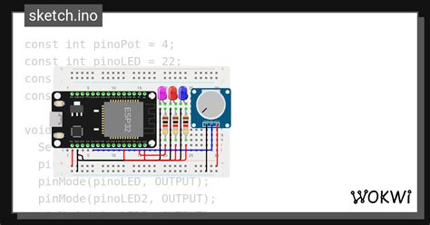 06 saida analogica wokwi esp32 stm32 arduino simulator