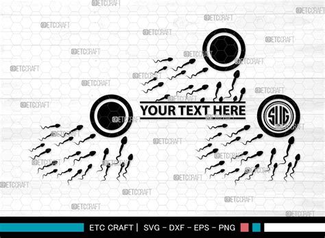 Sperm Monogram Male Anatomy Silhouette Graphic By Pixel Elites