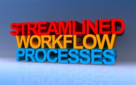 Streamlined Workflow Processes On Blue Stock Illustration Illustration Of Saving Seamless