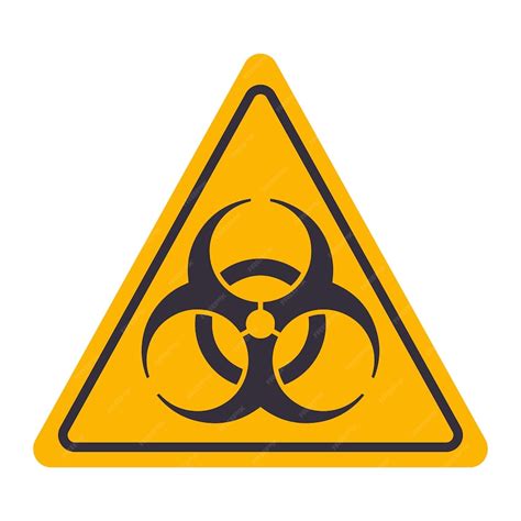 Icon Gráfico De Precaución Para Los Materiales Biológicos Peligrosos O