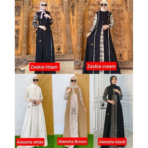 Jual Ghania Terbaru Ghania Original Dress Viral Gamis Lebaran Gamis Model Terbaru