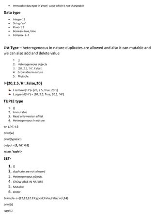 Pyton Notes Data Analysis By Saikiran Docx