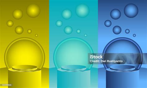 빈 둥근 받침대 컬러 그라디언트 원형 수상 수상자 연단은 컬러 그라디언트 조명 배경에 뛰어난 고급 제품 광고 디스플레이에 대한