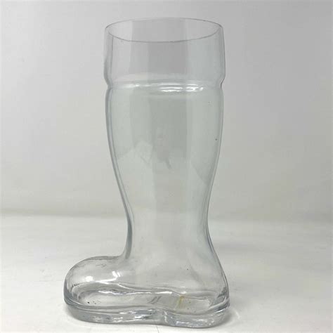 Vintage Dining Vintage Boot Shaped Glass Beer Drinking Glass
